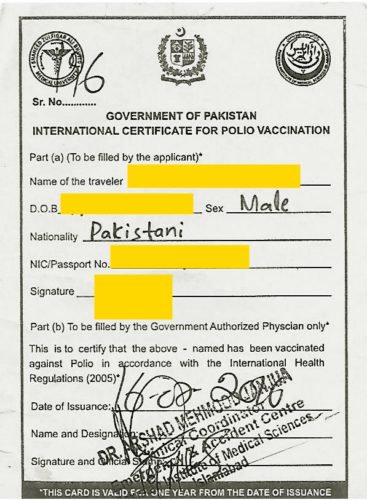 How To Get Polio Certificate 2022 (UPDATED)