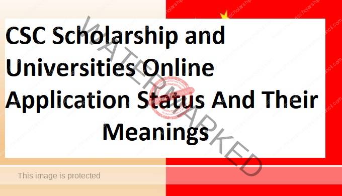 CSC Scholarship And Universities Online Application Status And Their ...